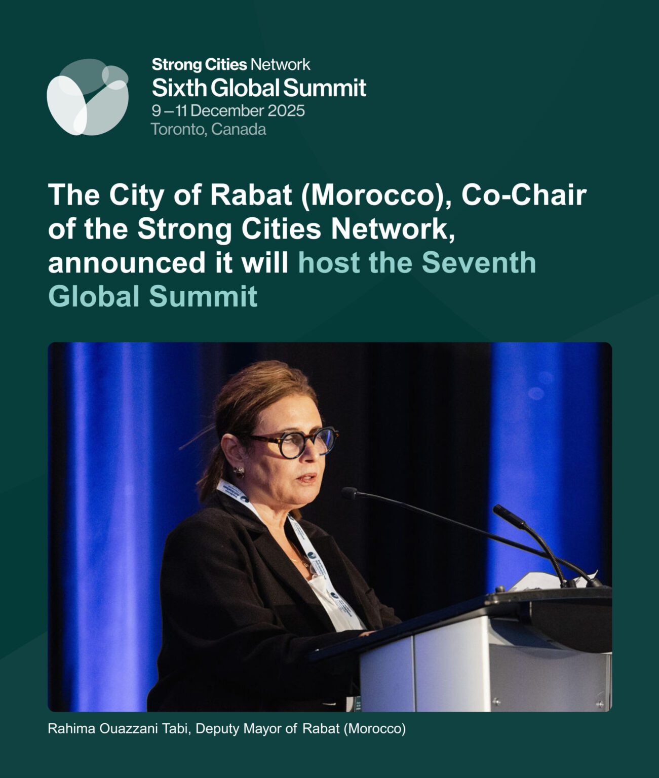 Sixth Global Summit - Strong Cities Network